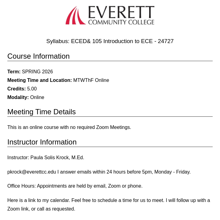 Simple Syllabus